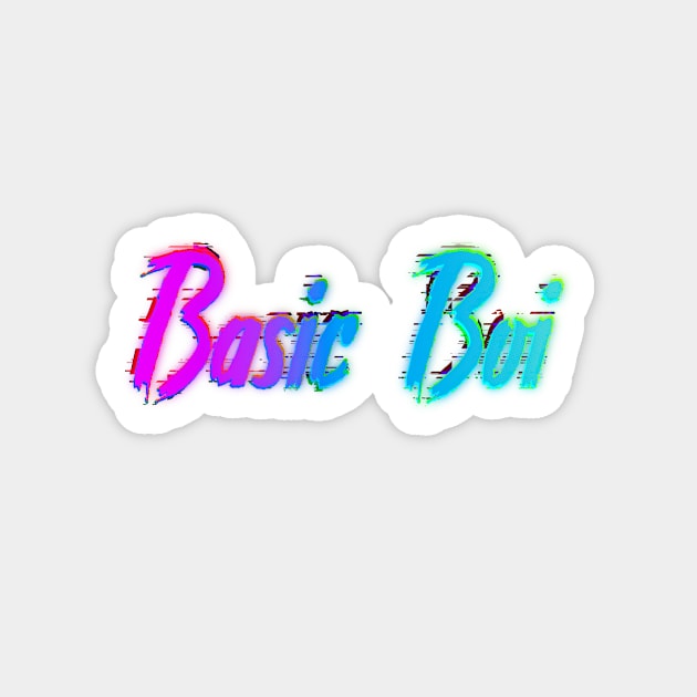 Basic Boi - Neon - Sticker | TeePublic